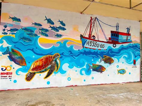 ศิลปิน สถาปัตย์ มทร ศรีวิชัย สร้างสรรค์ จุดเช็คอินใหม่ สุดปัง สตรีทอาร์ต สุราษฎร์ธานี