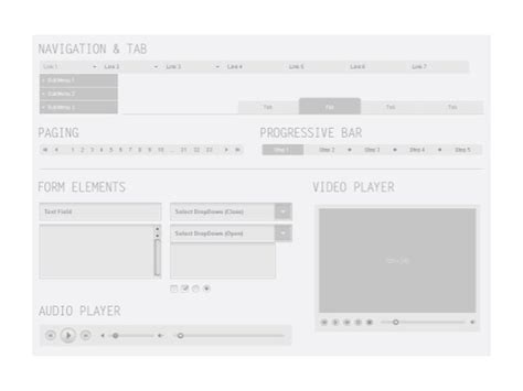 Free Psd File Of The Week Web Design Wireframe Kit Creative Beacon