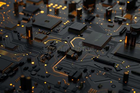 Computer Electronic Motherboard With Advanced Technology Featuring Intricate Circuit Plates