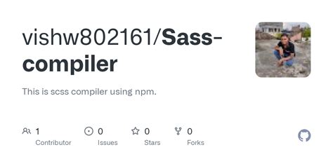 Github Vishw802161sass Compiler This Is Scss Compiler Using Npm