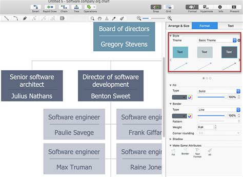 create a hierarchical organizational chart conceptdraw helpdesk