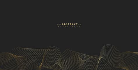 골드 라인 웨이브와 추상적 인 배경 럭셔리 스타일 기술 패턴 곡선 물결 선 부드러운 스트라이프 벡터 그림입니다 0명에 대한 스톡 벡터 아트 및 기타 이미지 Istock