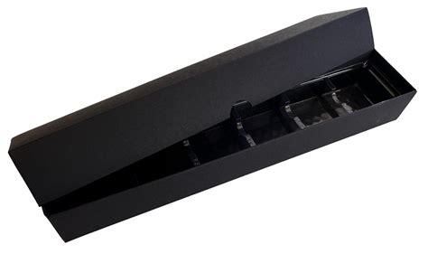 Choc Box 6 Black Base Black Lid And Tray The Packaging Place