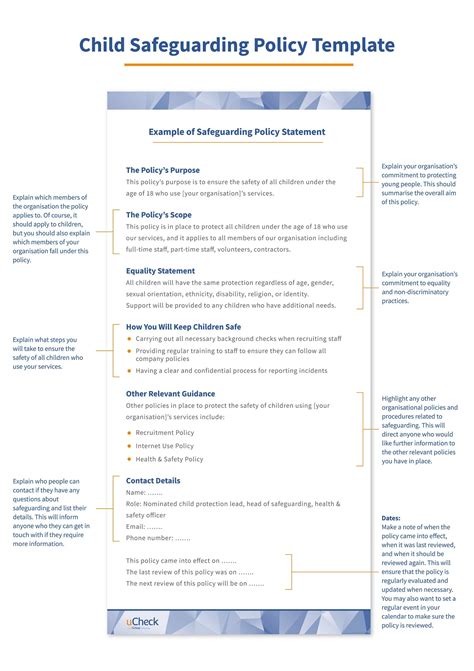 Safeguarding Policy In A Nursery
