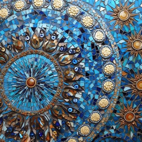 Premium Ai Image Intricate Mosaic Pattern