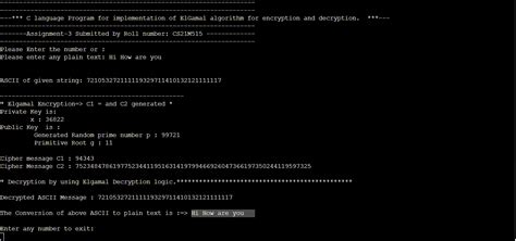 Github Ayubshaikhvahidoddinelgamal Crypto Assignment4 Elgamal