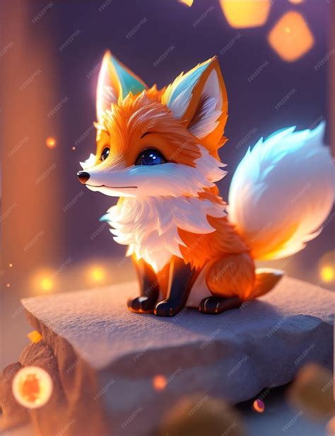 Premium Ai Image Cute Adorable Fox Illustration