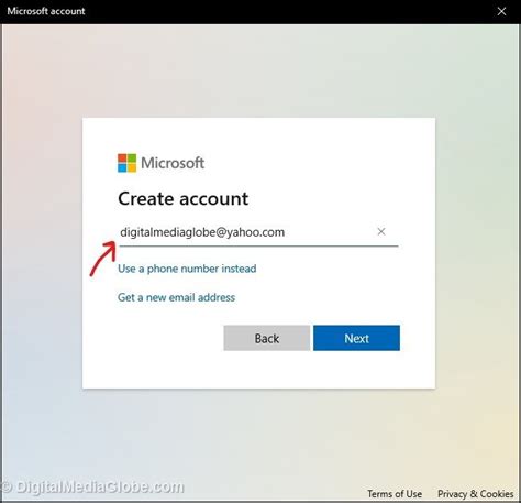 How To Create Microsoft Account With Gmail Yahoo Windows 10