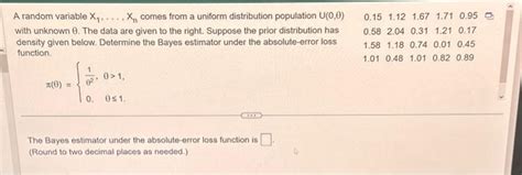 solved a random variable x1 … xn comes from a uniform