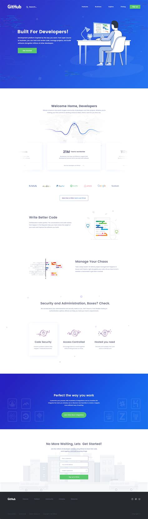 github website redesign github webdesign photoshop web design web