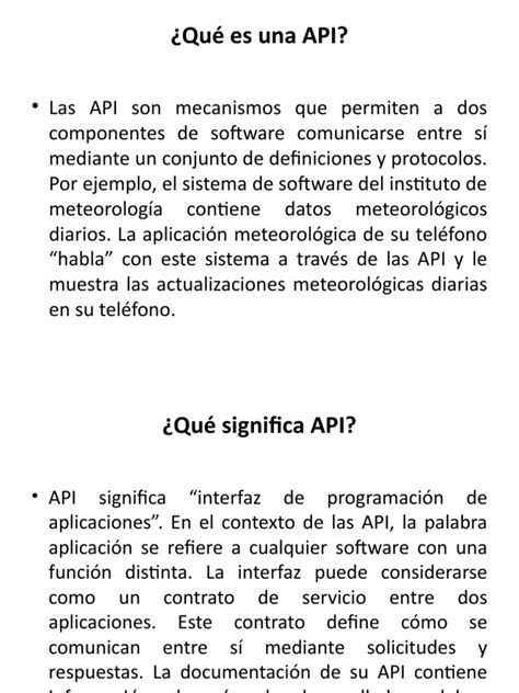 Qué Es Una Api Pdf Red Mundial Internet Y Web