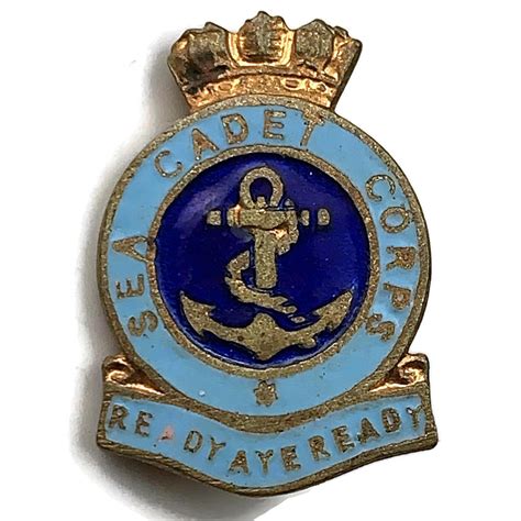 Ww2 Sea Cadet Corps Enamel Lapel Badge British Military Badges