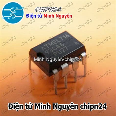 [2 Con] Dip Ic 93c46 Dip 8 At93c46 Ic Nhớ Eeprom Shopee Việt Nam