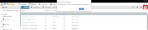 renaming copying and deleting projects