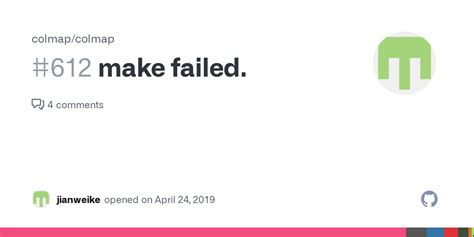 make failed · issue 612 · colmap colmap · github