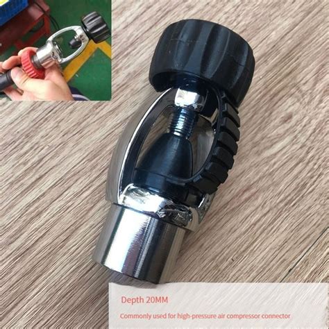 Diving Bottle Flush Connector G58 Cylinder Din To Yoke Oxygen Tank