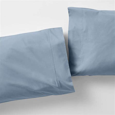 Favorite Organic Cotton Percale Blue Twin Twin Xl Bed Sheet Set Reviews Crate And Barrel
