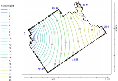 4 Flow With Constant Head Steady State Simulation With 6 Areal Borders