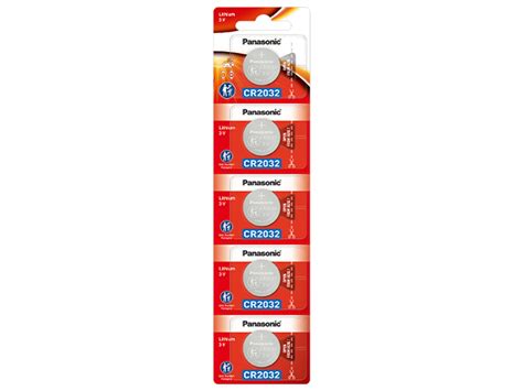 Cr2032 5pcs Lithium Coin Batteries Panasonic India
