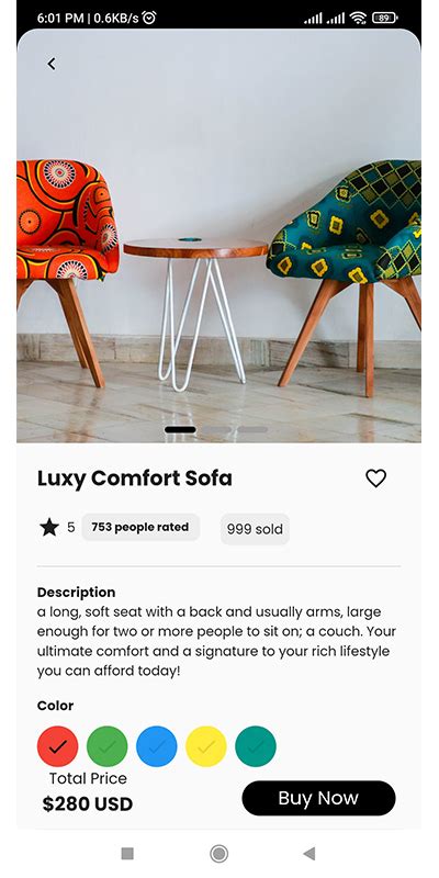 Furniture Store Flutter Mobile App Ui Kit Template By Mrpython121 Codecanyon