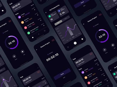 任务管理 时间管理app Ui设计 Fig素材 Ui设计素材网