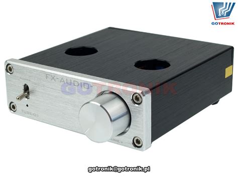 Przedwzmacniacz lampowy FX-AUDIO TUBE-01 HIFI srebny