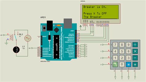 Simulation Of Password Based Circuit Breaker Using Proteus Software