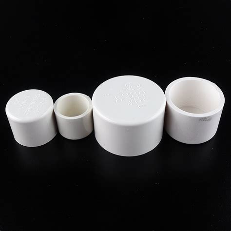 Id Pvc 급수 파이프 엔드 플러그 커넥터 관개 시스템 플라스틱 엔드 캡 피팅 급수 흰색 부품 1 개 125 160