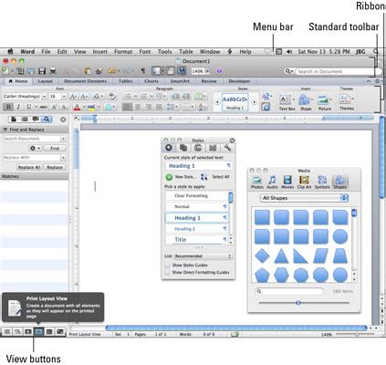 Using Print Layout View In Word For Mac Dummies