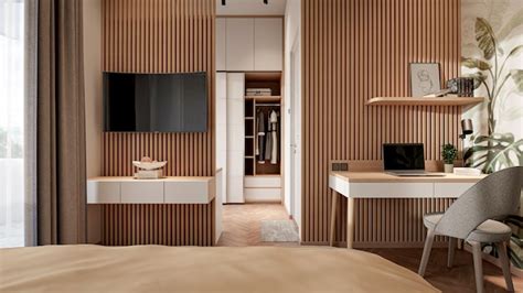 3d 렌더링 스칸디나비아 스타일의 인테리어 디자인 프리미엄 사진