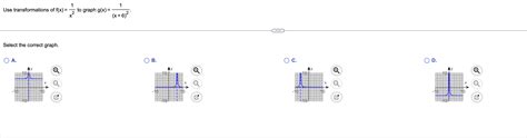 solved use transformations of f x x21 to graph g x x 6 21