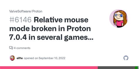 Relative Mouse Mode Broken In Proton 704 In Several Games For Actual External Mouse On Steam