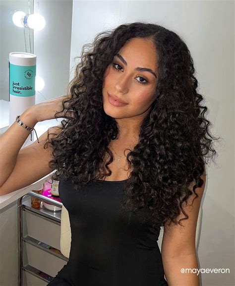 Long Natural Curly Black Hair