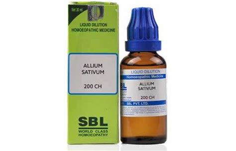 Sbl Allium Sativum Dilution 200 Ch Uses Price Dosage Side Effects