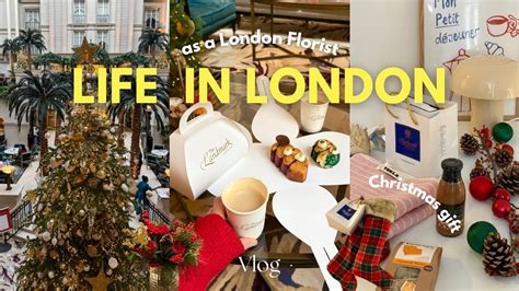 런던에서 보내는 크리스마스🎄🇬🇧 영국식 크리스마스 런치 최애 뷰 Landmark 호텔 카페☕️ 크리스마스 선물🎁 5성급호텔 플로리스트 크리스마스 꽃작업🌸 Youtube
