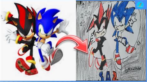 How To Draw Sonic And Shadow YouTube