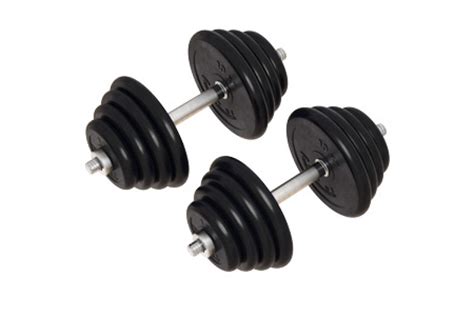 Гантели разборные обрезиненные пара по 40 кг купить в Интернет магазин Доктор Топс