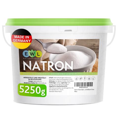 Ewl Naturprodukte Natron Pulver Baking Soda 525kg I Deutsche