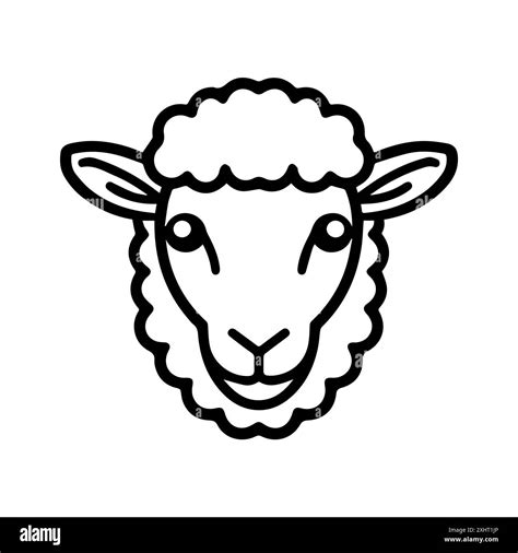 Sheep Icon Or Modern Line Symbol Vector Line Art And Icon Design With
