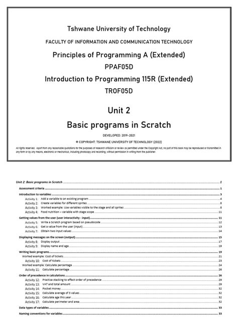 Ppa Tro F05d Unit 2 Scratch Part 2 Final Pdf Programming