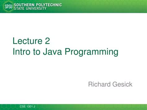 ppt lecture 2 intro to java programming powerpoint presentation free download id 2934751