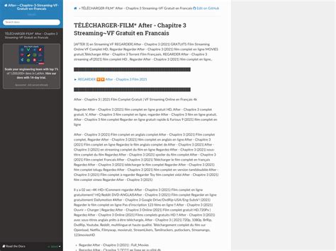 After Chapitre 3 Streaming Vf Gratuit En Francais Readthedocs Io