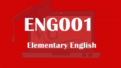 Eng001 Elementary English Complete Handouts Pdf Vu Help
