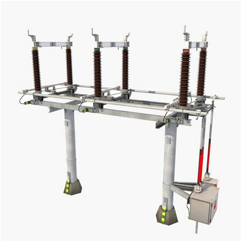 High Voltage Isolation Switch 2 3d Turbosquid 2313463