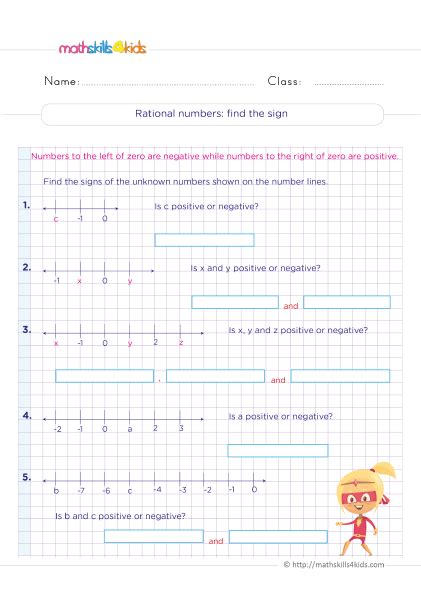 Learn And Practice Rational Numbers Grade 6 Printable Worksheets Worksheets Library
