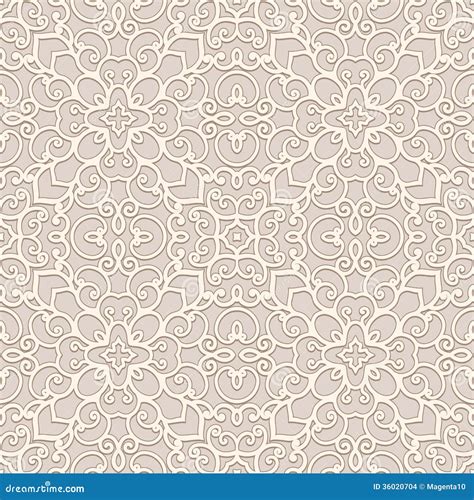 seamless beige pattern stock vector illustration of lacy 36020704