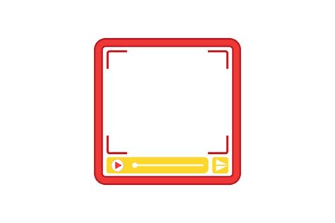 Vlog Video Frame Sticker Design 47924773 Vector Art At Vecteezy