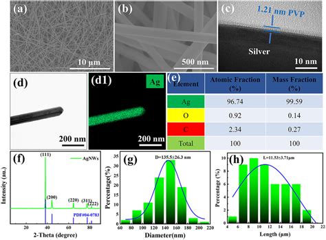 A And B Sem Images C Tem Image D And D1 Eds Mapping E Element