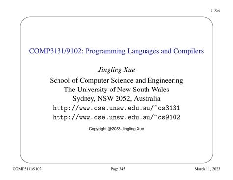 Lec5 1 The Lecture Notes Comp31319102 Programming Languages And