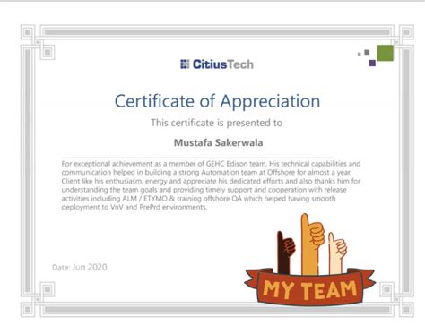 Mustafa Sakerwala On Linkedin Citiustech Gehealthcare Certificate